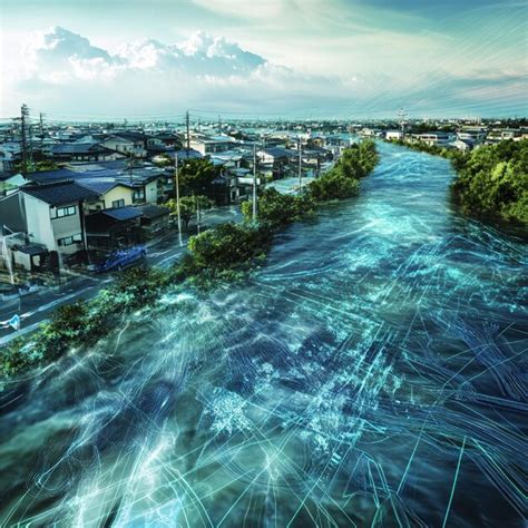 Smart Flood Monitoring And Early Warning Systems Premium Ai Generated Image
