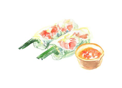 30 Goi Cuon Illustrations Stock Illustrations Royalty Free Vector