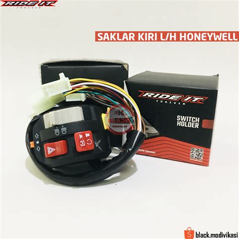 Jual Holder Motor Saklar Kiri Honeywell 7 Tombol Multifungsi RideIT