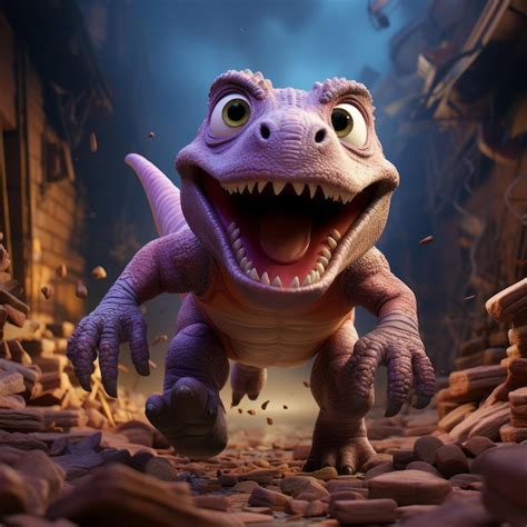 Premium Photo The Hyperreal Adventures Of Blurple Barney A Dank