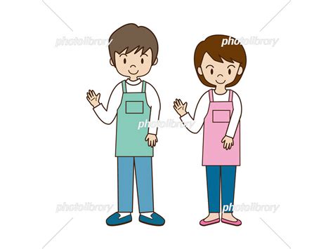 介護士の男女 ヘルパー 介護福祉 イラスト素材 [ 6990271 ] フォトライブラリー Photolibrary