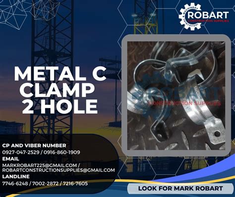 Metal C Clamp 2 Hole Commercial And Industrial Construction And Building