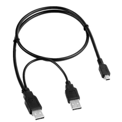 USB Y PC Charger Data SYNC Cable Cord For Iomega EGo USB 2 0 Portable