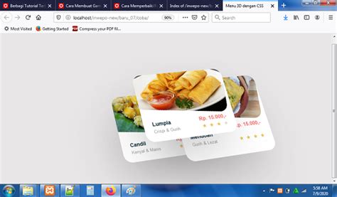 Cara Membuat Menu Restoran 3D Dengan CSS Inwepo