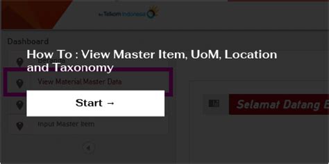 how to view master item uom location and taxonomy