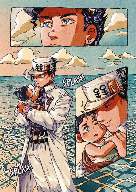 Kujo Jotaro And Kujo Jolyne Jojo No Kimyou Na Bouken And More Drawn By Kotobawa Danbooru
