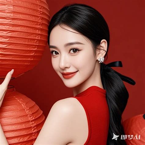 新年 灯笼 美人 2 花瓣网