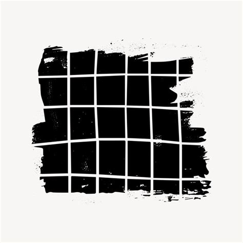 Grid Brush Pattern Illustration Vector Premium AI Generated Vector