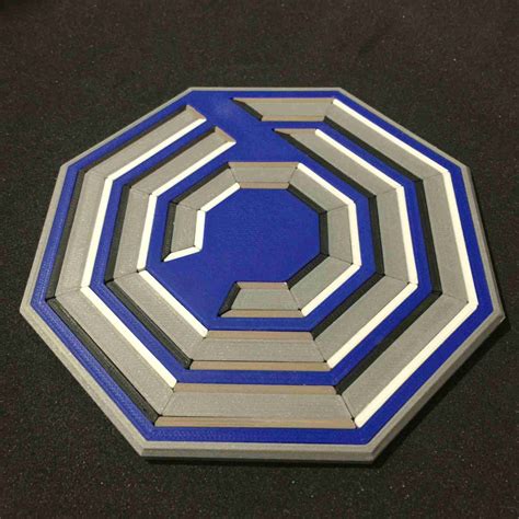 Robocop Ocp Logo Coaster 3d Printed Numonday