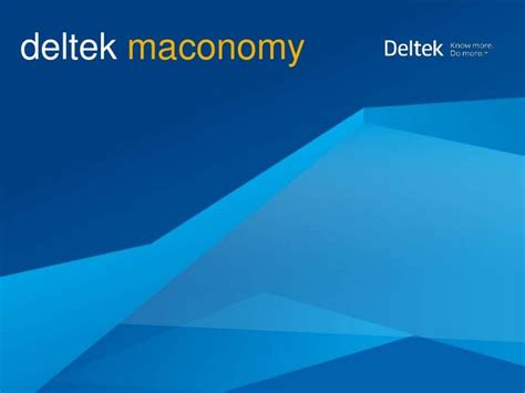 Deltek Maconomy