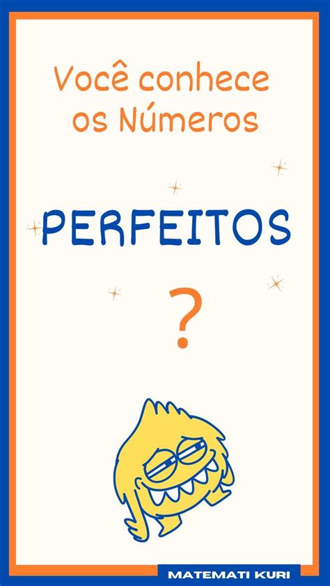 Números Perfeitos Números Numero Um Matemática