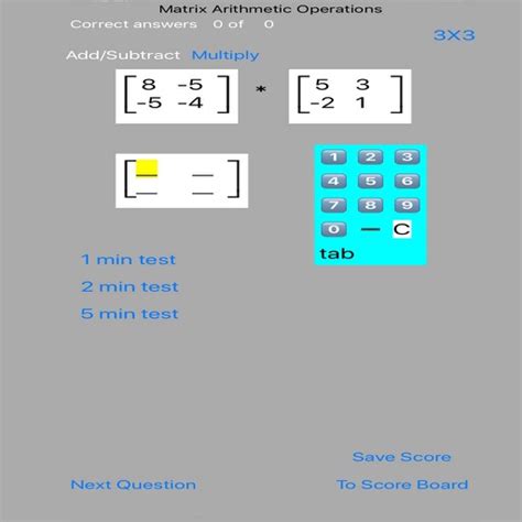 Matrix Arithmetic Operations By Paul Franz