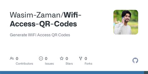GitHub Wasim Zaman Wifi Access QR Codes Generate WiFi Access QR Codes