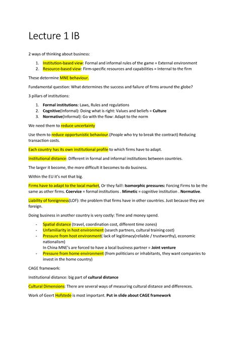 Lecture Notes Lecture 123 Ib Lecture 1 Ib 2 Ways Of Thinking About