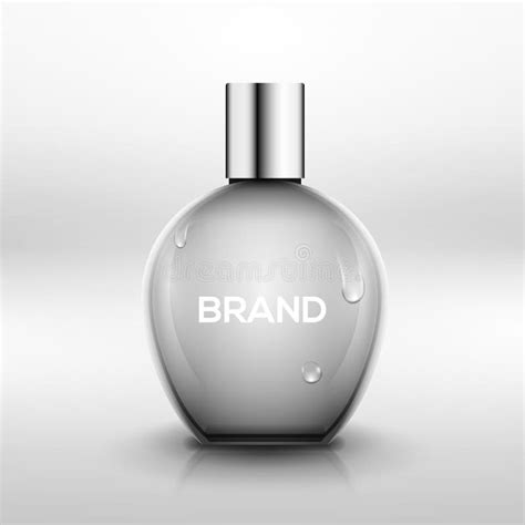 Perfume Bottle Design Luxury Glass Beauty Cosmetic Vector Container