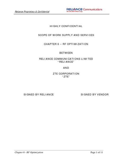 Radio Network Optimization Zte Pdf Pdf