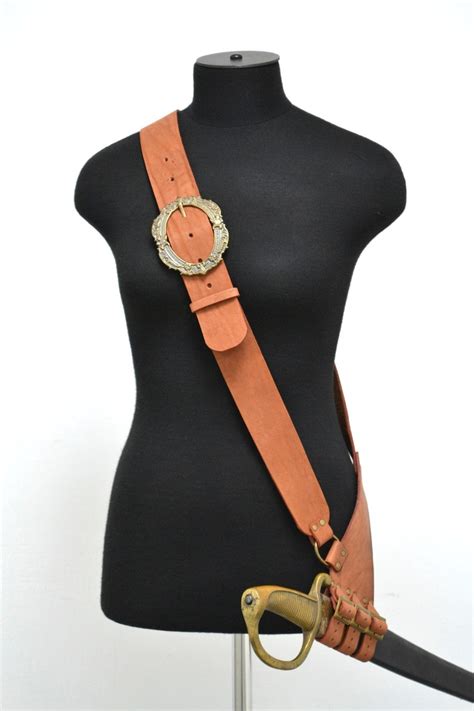 Cuir bronzé 9oz3 6mm Ceinture médiévale dépée baldrique à Etsy