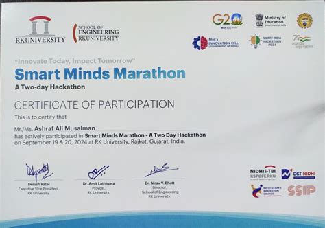 hackathon innovation teamwork rkuniversity smartmindsmarathon