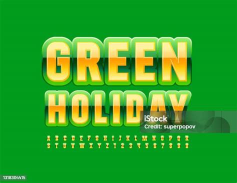 벡터 현대 기호 그린 홀리데이 크리에이티브 알파벳 문자 및 숫자 세트 건강한 생활방식에 대한 스톡 벡터 아트 및 기타 이미지 건강한 생활방식 공휴일 관광 Istock
