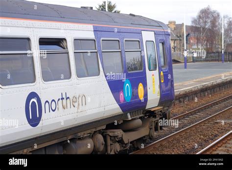A Rail Class 155 Passenger Train At Church Fenton Station Operated By