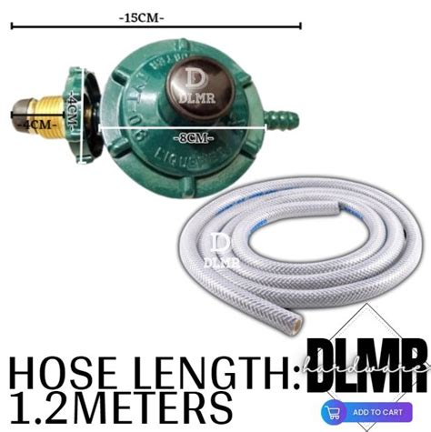 SET LPG Regulator DE ROSKAS Stainless Flexible LPG Hose