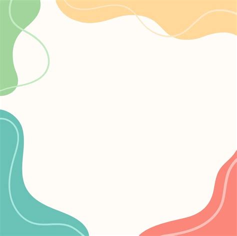 벡터 일러스트 레이 션 색상 추상적인 배경 레이아웃 및 라인 구성 봄 전단지 프리미엄 벡터
