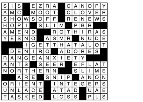 2024년 3월 23일 온라인 크로스워드 및 스도쿠 퍼즐에 대한 답변