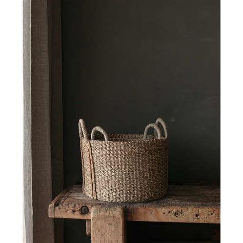 Also Home Nousta Set Of 2 Storage Seagrass Baskets