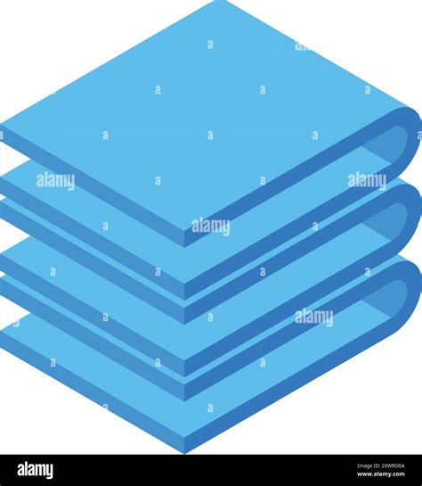 Blue Layers Of Fabric Are Stacked And Folded Representing Textiles