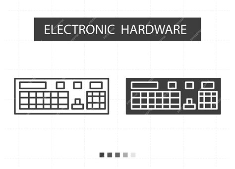 Premium Vector Keyboard Keyboard Icon Electronic Hardware Icons