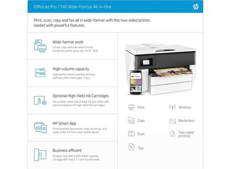 Hp 7740 Datasheet Key Specifications And Features