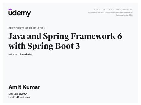 Amit Kumar On Linkedin Udemy Course Completion Certificate