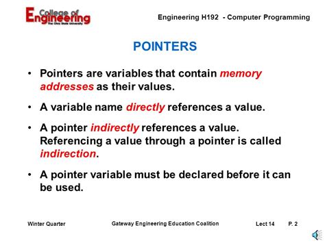 Engineering H192 Computer Programming Gateway Engineering Education