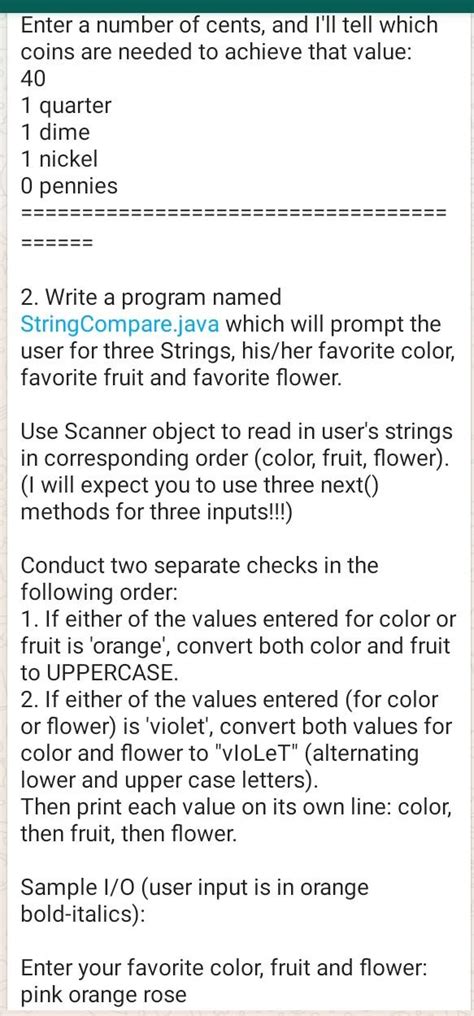 solved 1 write a java program named coinconverter java