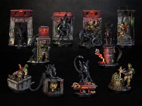 Happy Alien Day Finished A Group Of Alien Warhammer Crossover