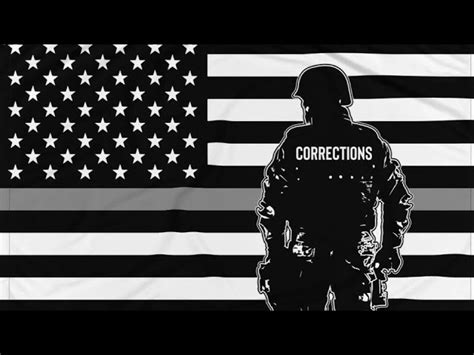Correctional Officer Flag Correctional Officer Thin Gray Line Flag