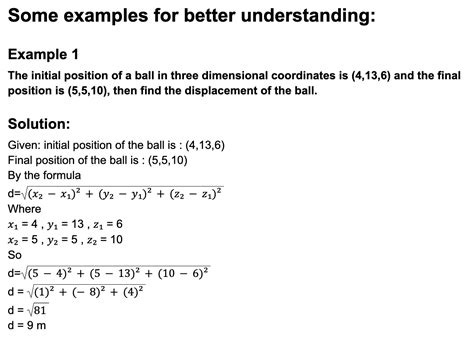 Displacement Formula Derivation And Examples Science Query