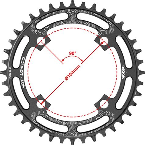 Coroa Deckas 40 T Bcd 104mm Digão Bikes Bicicletaria