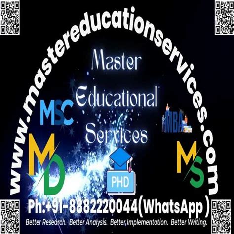 MS Thesis Implementation Service At Rs 1 Word In New Delhi ID