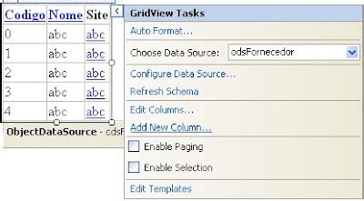 Aplicações Web Ligação entre GridView e FormView
