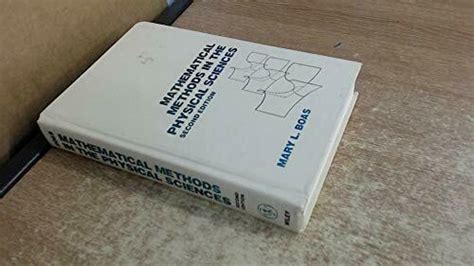 Book Mathematical Methods In The Physical Sciences 2nd By Mary L Boas Pdf