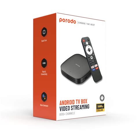 مشخصات،قیمت و خرید اندروید باکس پرودو Porodo 1080p