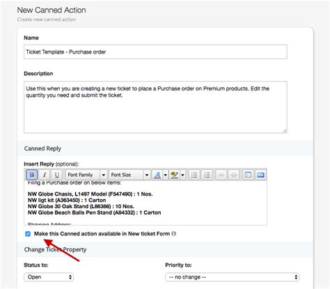 New Ticket Template Use Canned Actions To Create New Ticket Templates HappyFox Support