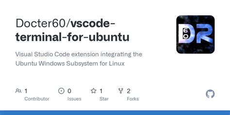 Github Docter Vscode Terminal For Ubuntu Visual Studio Code