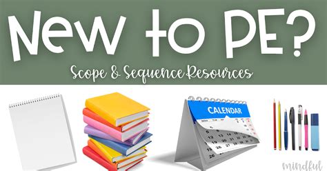 New To Pe Scope And Sequence Resources Mindful Pe Teacher
