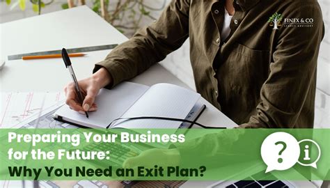 Preparing Your Business For The Future Why You Need An Exit Plan Finex Co