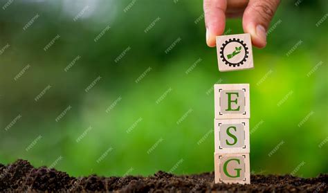 Esg 개념의 환경 사회 및 거버넌스 단어 Esg는 비즈니스 지속 가능한 조직 개발 계정 환경 사회 및 기업 지배 구조에 대한
