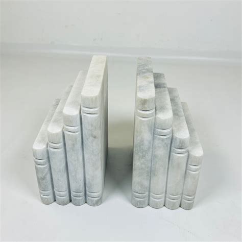 Handmade Marble Bookend Pair Noon And Co Designs