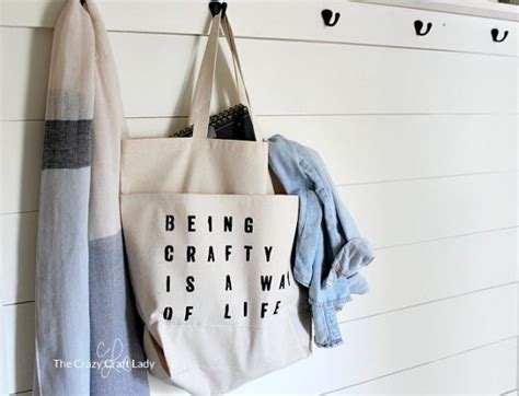 Crafting On The Go How To Make A Custom Craft Tote Bag The Crazy