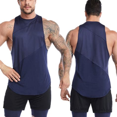 Men Bodybuilding Sport Tank Top Gyms Fitness Sleeveless Shirt Singlet